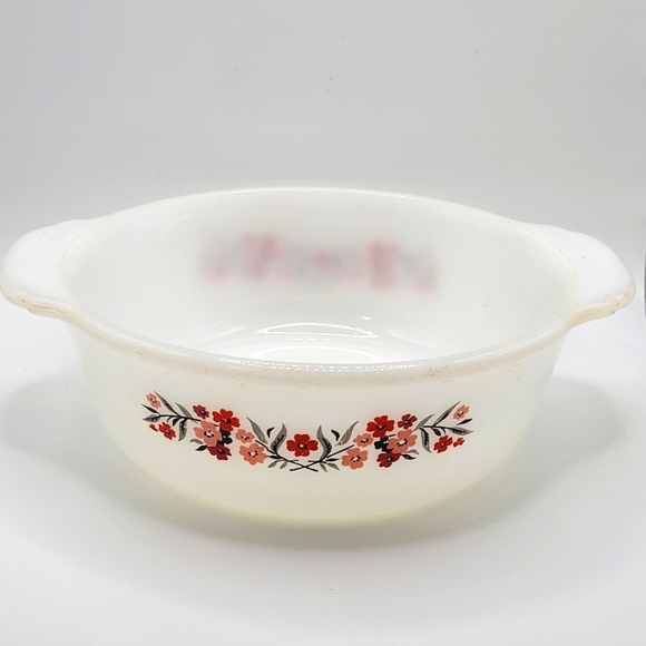 Fire King | Kitchen | Vtg Fire King Primrose Casserole Dish No Lid Milk ...
